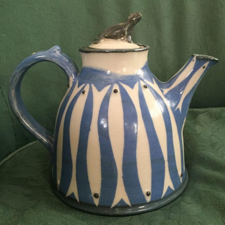 Tug boat teapot - Uffington Potter